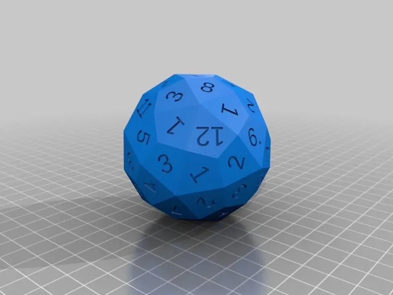 Ideal RPG/Wargame Dice (D12 on D60) by Bike Cyclist | Download free STL ...