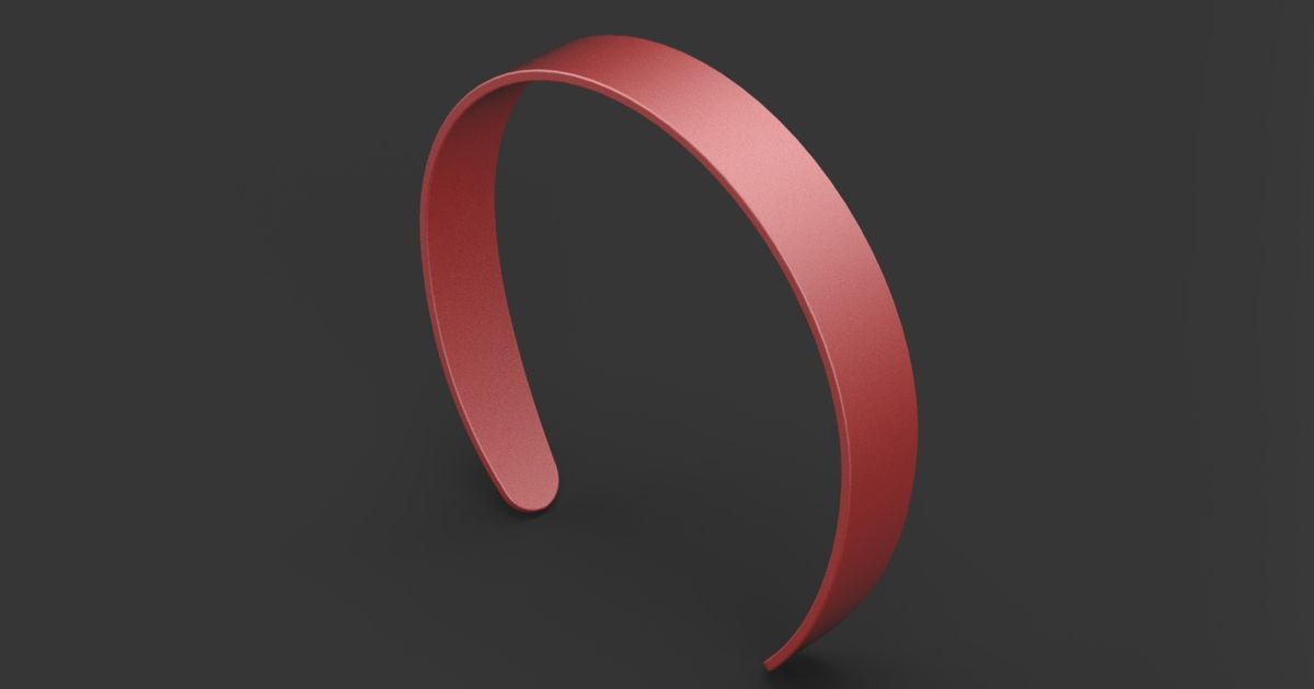Simple Hair Hoop by slavik kopanov | Download free STL model ...