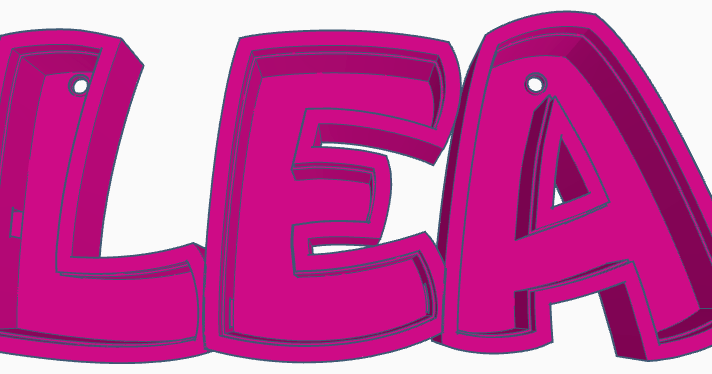 LEA LED- Namenslampe (Name lamp) by T-D3SIGN | Download free STL model ...