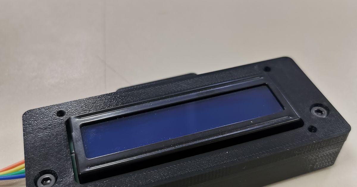 Screen 1602A arduino box by DamienZd | Download free STL model ...