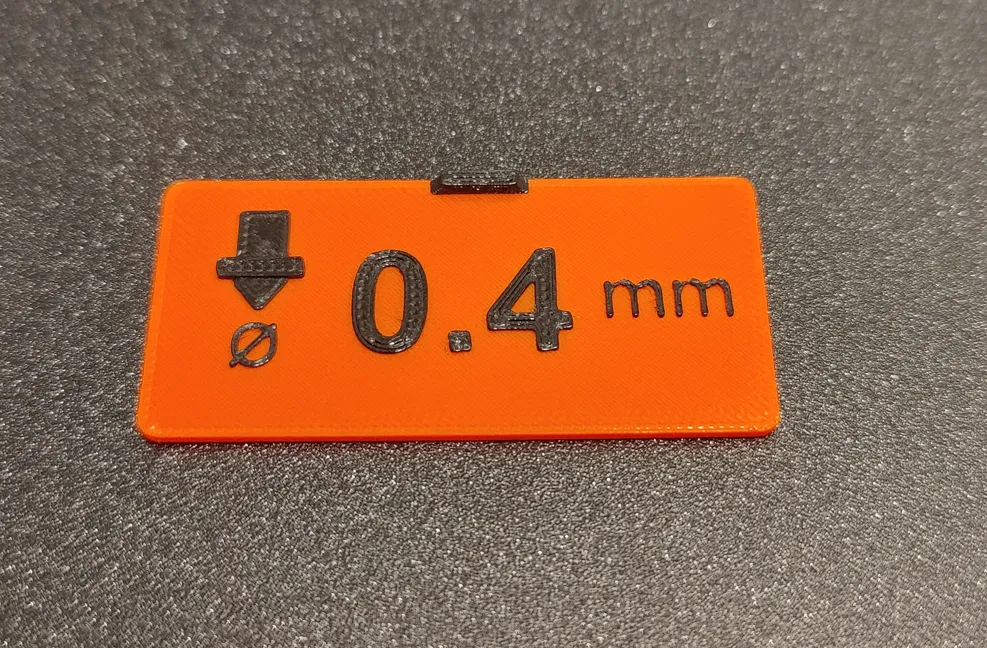 Nozzle sign indicator for Prusa enclosure - E3D V6 by Aztec | Download ...