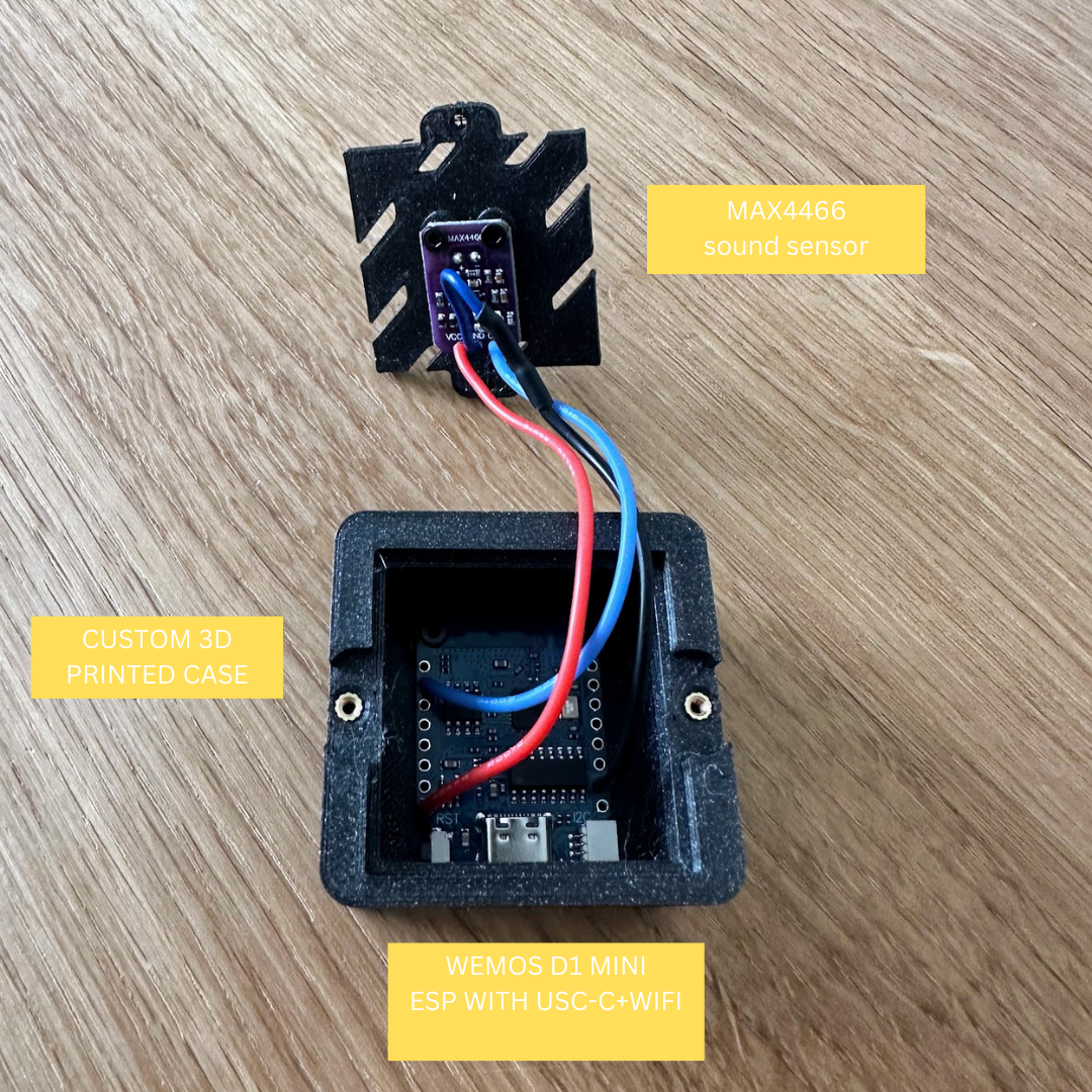 Sound sensor enclosure (MAX4466 / D1 mini) by sqroot | Download free ...