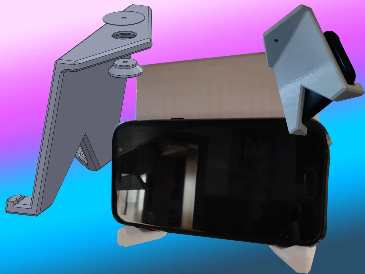 360° rotatable Phonehold modern design by zeddiArts | Download free STL ...