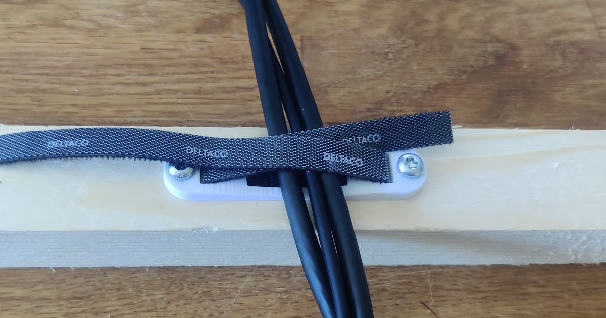 Velcro Cable Holder by Axels01 | Download free STL model | Printables.com