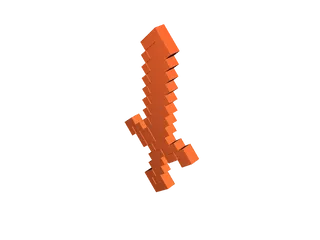 Minecraft Sword by Tristan Veilleux | Download free STL model ...