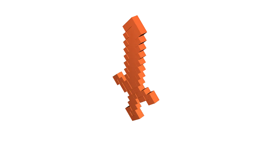 Minecraft Sword by Tristan Veilleux | Download free STL model ...