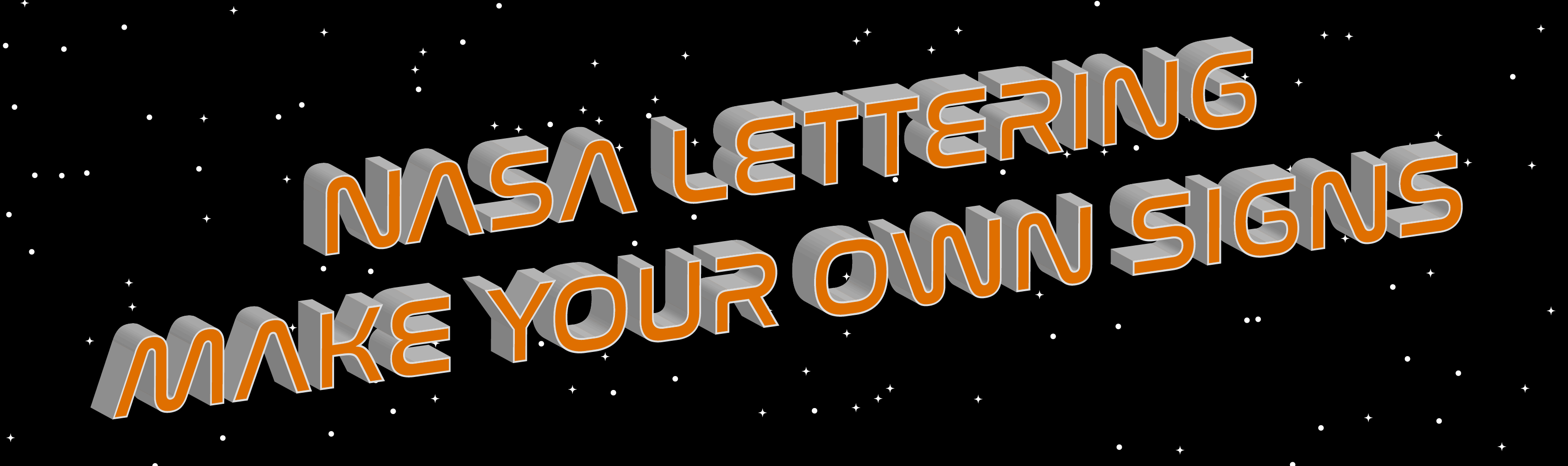 NASA Worm Lettering by danderson | Download free STL model | Printables.com