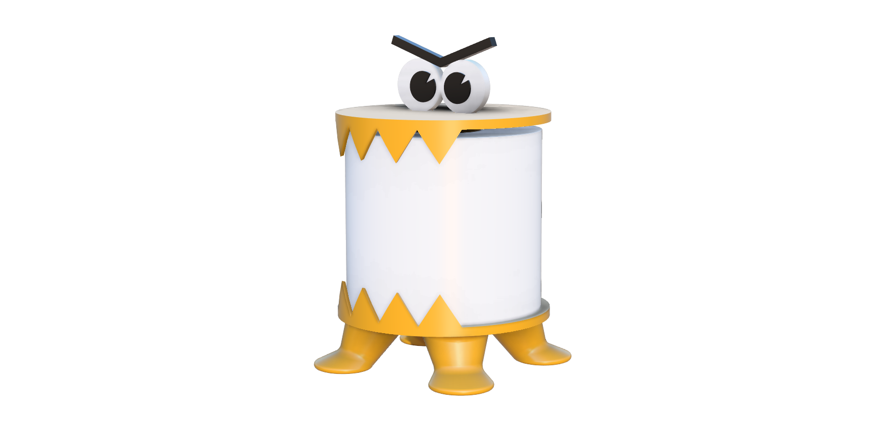 Monster Paper Towel Holder by Xenith 3D | Download free STL model ...
