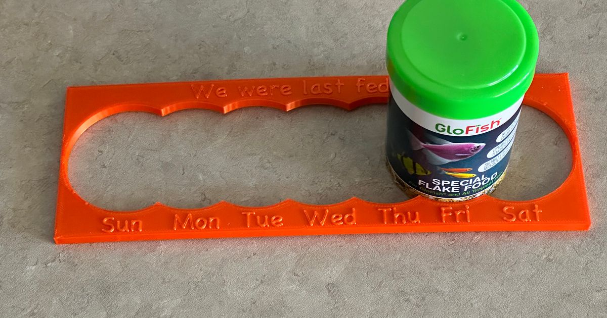 GloFish feeding indicator by FixedWithPlastic | Download free STL model ...