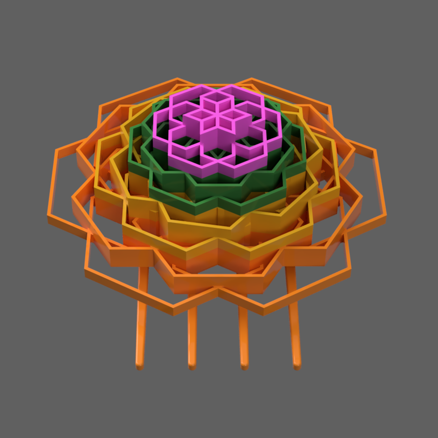Hexagonal Hair-Pin by TJzDesign | Download free STL model | Printables.com