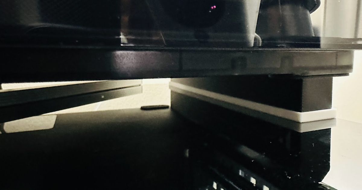 Bambu P1P/P1S AMS riser for Glass top by jericho | Download free STL ...