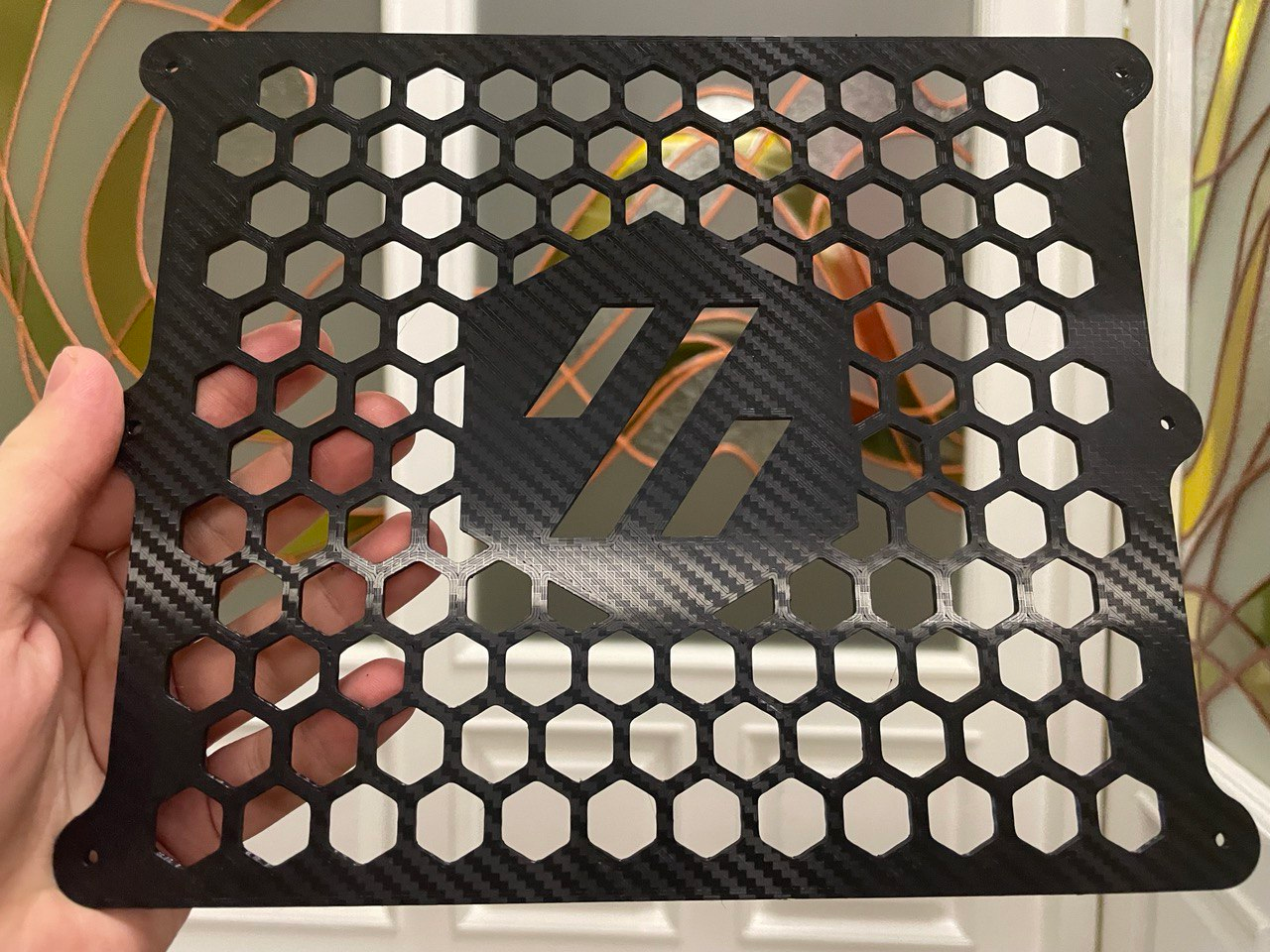 Voron V0.2 (0 V0 0.2) rear panel honeycomb with mount holes by Riconec ...