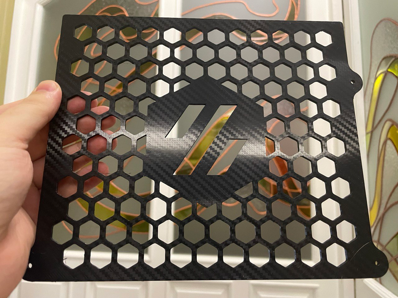 Voron V0.2 (0 V0 0.2) rear panel honeycomb with mount holes by Riconec ... Voron V0.2 (0 V0 0.2) rear panel honeycomb with mount holes by Riconec ...