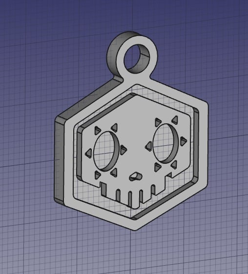 Sombra keychain by krvel | Download free STL model | Printables.com
