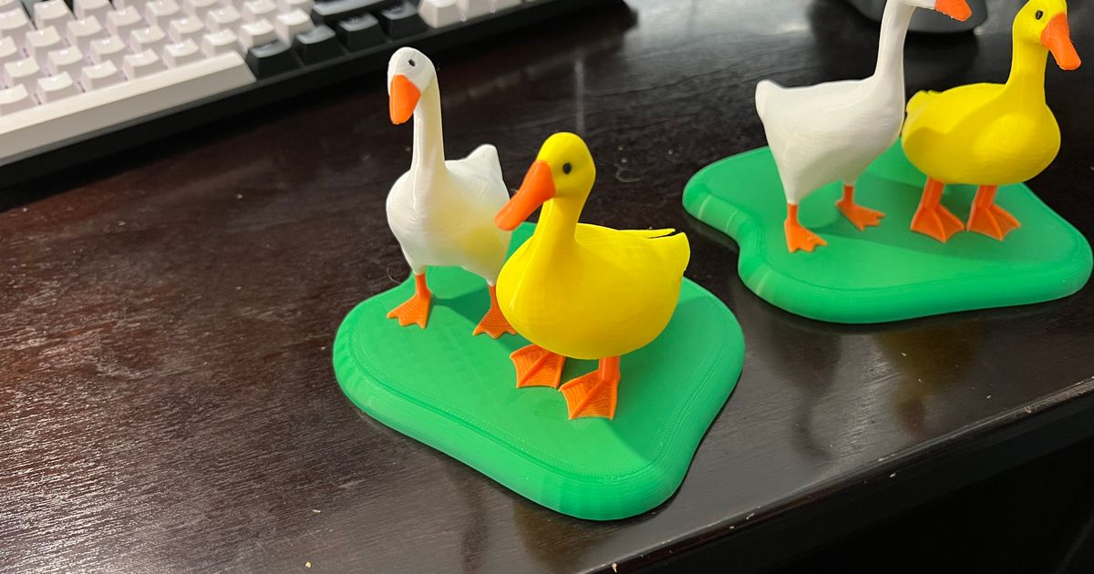 Duck and Goose figure by Leo Osborne | Download free STL model ...