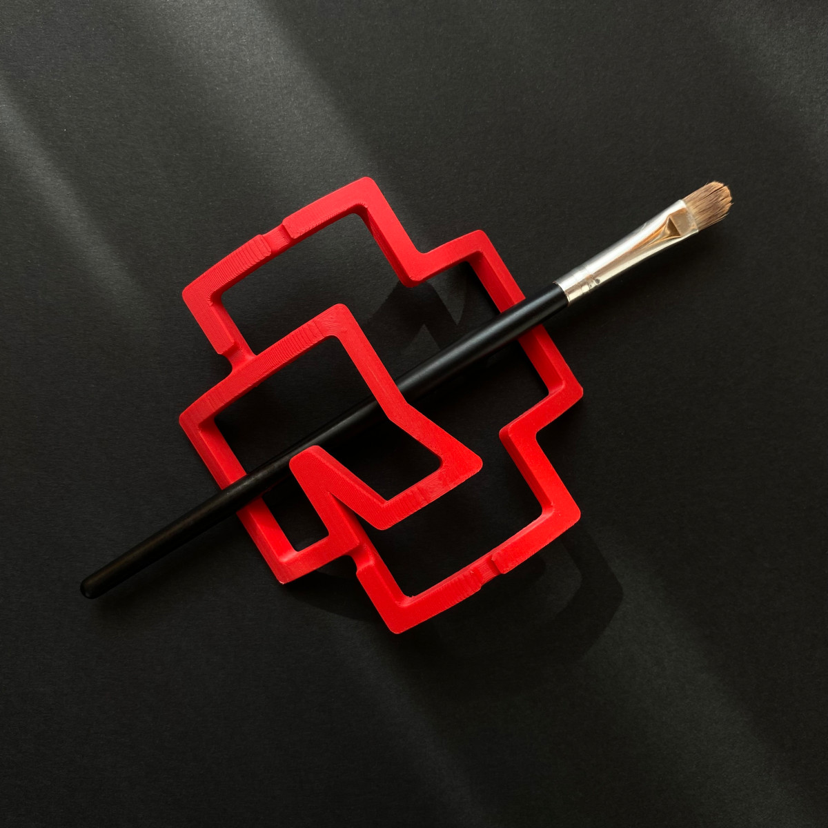 Rammstein logo hair pin by georgmierau | Download free STL model ...