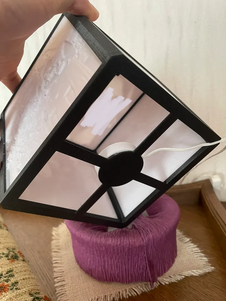Lithophane Lamp Cube Frame / Lithophane Lampe Rahmen by Manu3D ...