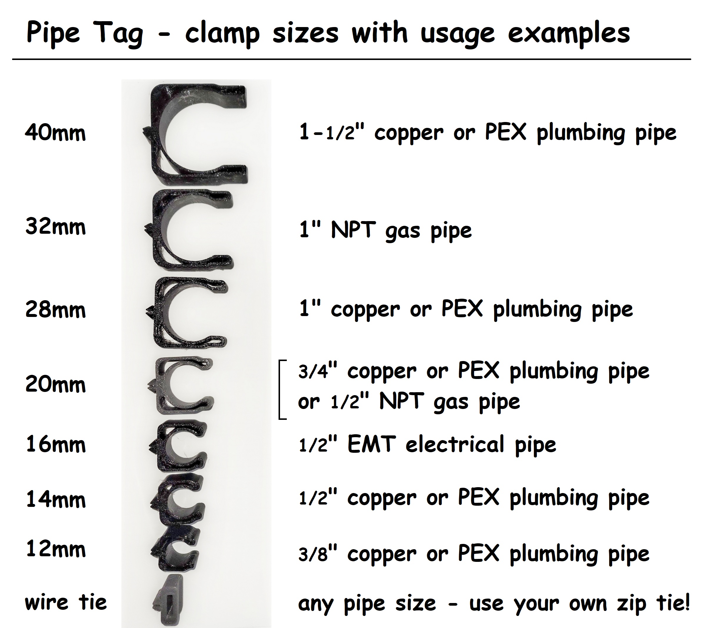 Customizable Pipe Labels por Phil Caruso | Descargar modelo STL ...
