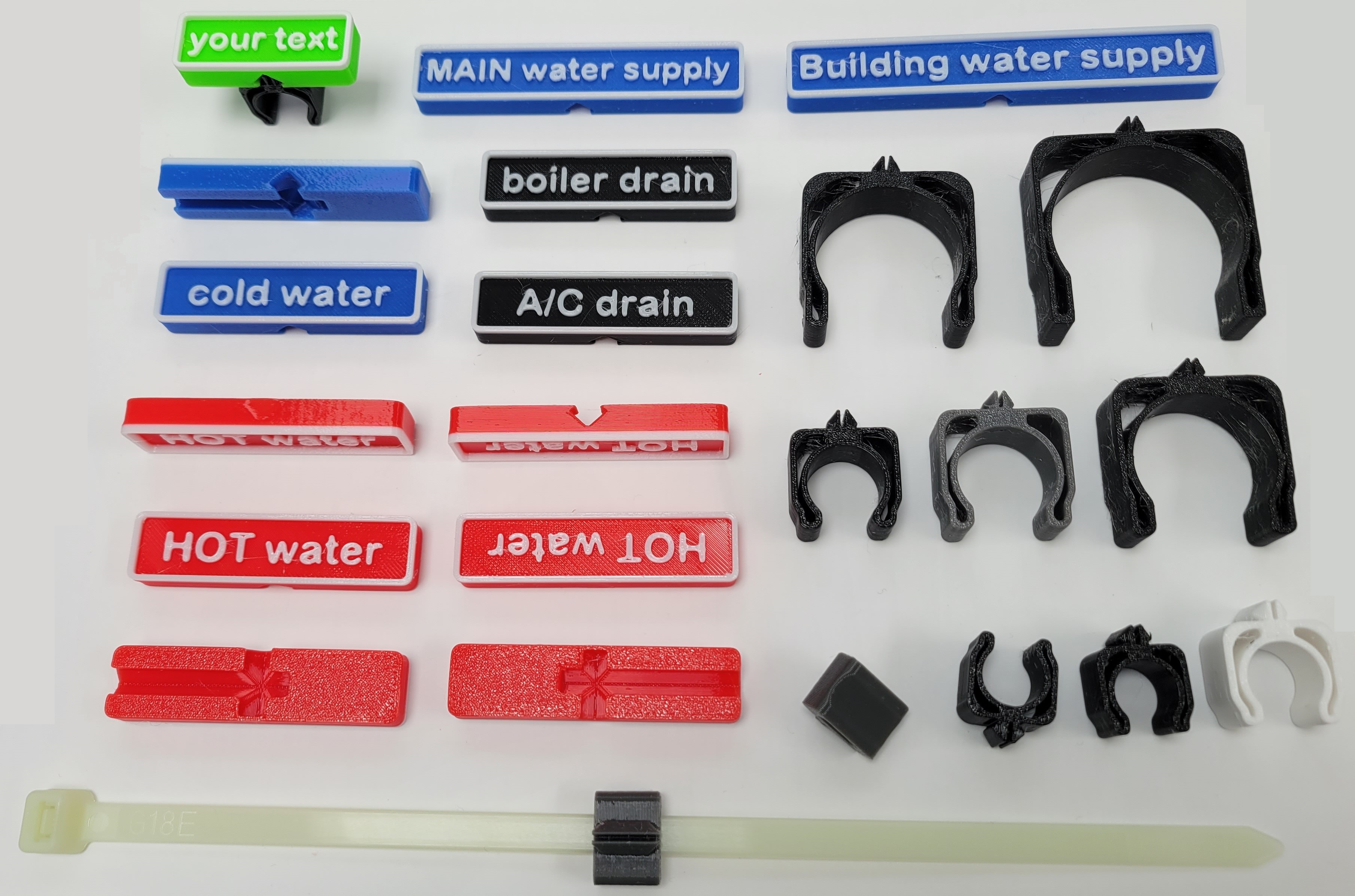 Customizable Pipe Labels por Phil Caruso | Descargar modelo STL ...