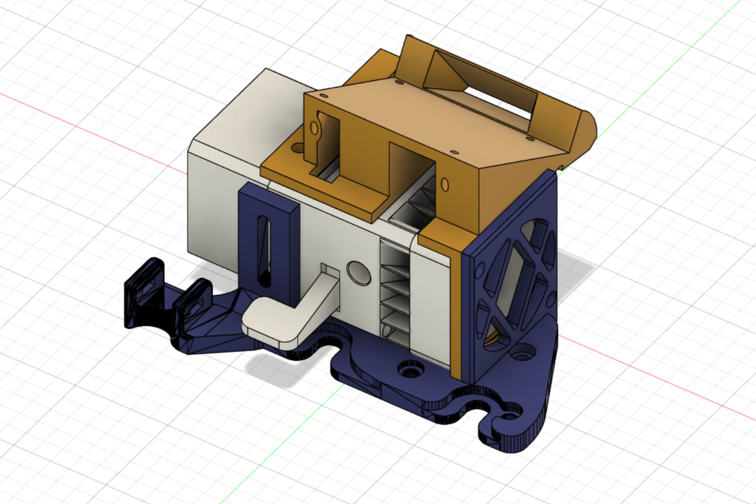 Biqu H2 Mount for Ender 3 V2 by Tridense | Download free STL model | Printables.com