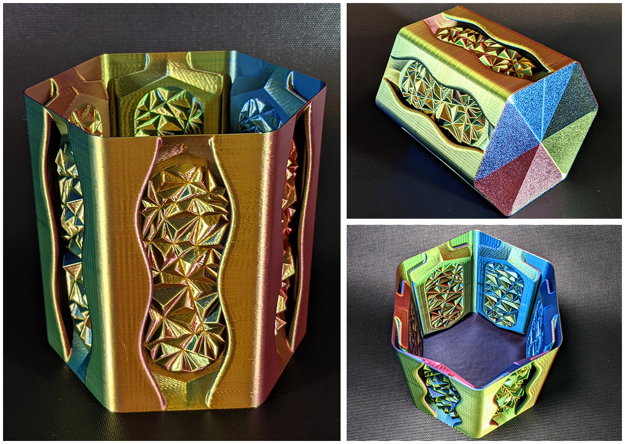 Hexagon Rock Candy Vase by Grandpa 3DPrints | Download free STL model ...