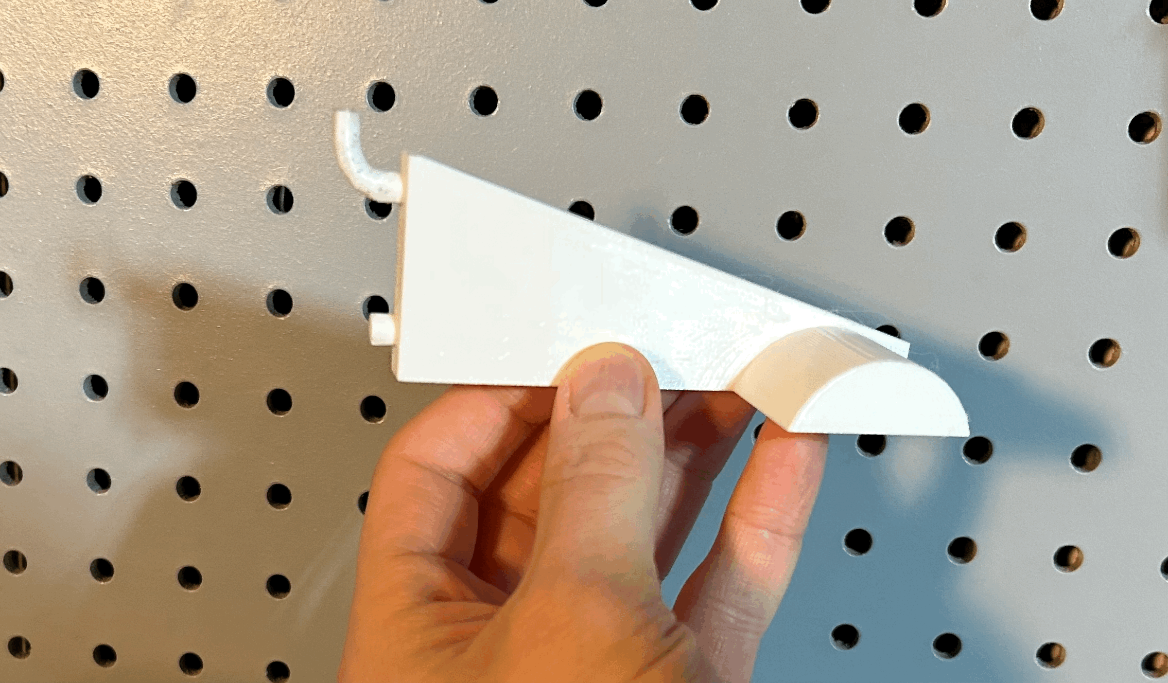 Minimal pegboard paper towel roll holder: fully parametric! by Kyle ...
