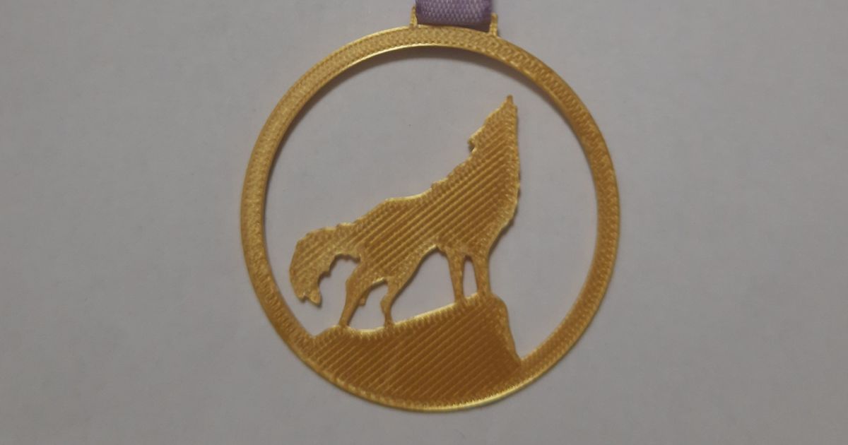 wolf medal by Vorel | Download free STL model | Printables.com