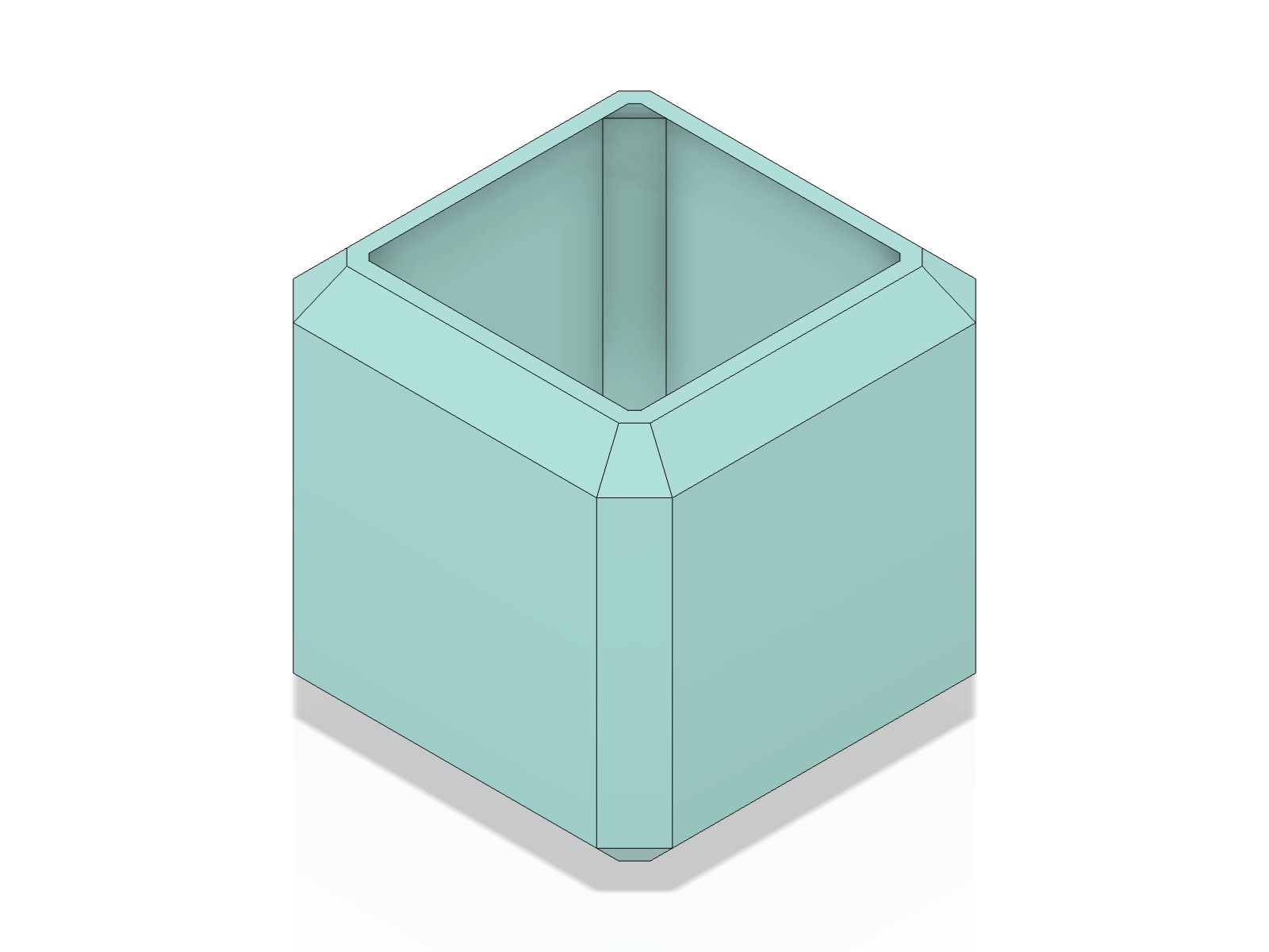 Cube Container with Chamfer, 75 Sizes by Lucky Resistor | Download free ...
