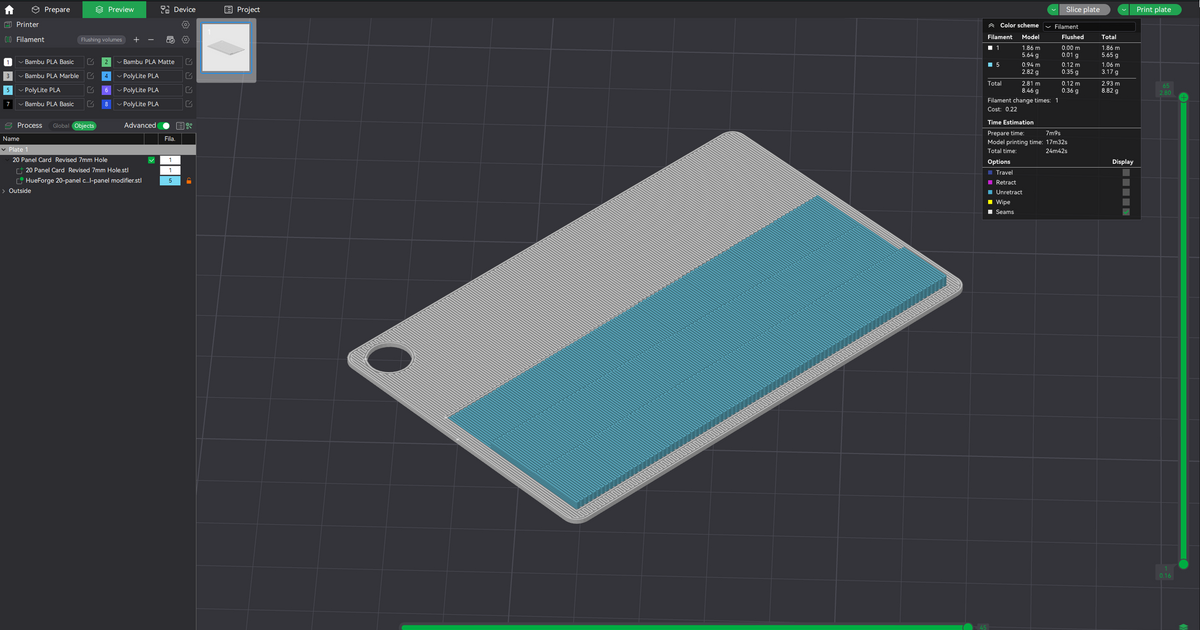 Swatch with Modifier for Bambu Studio (HueForge) by markury | Download ...
