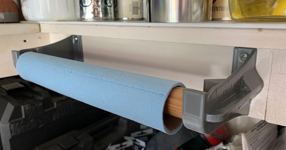 Shop Towel Dowel Rack by Curiosity Skillz | Download free STL model ...