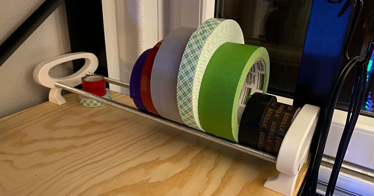 Adjustable Tape Rack by Sam Wolfson | Download free STL model ...