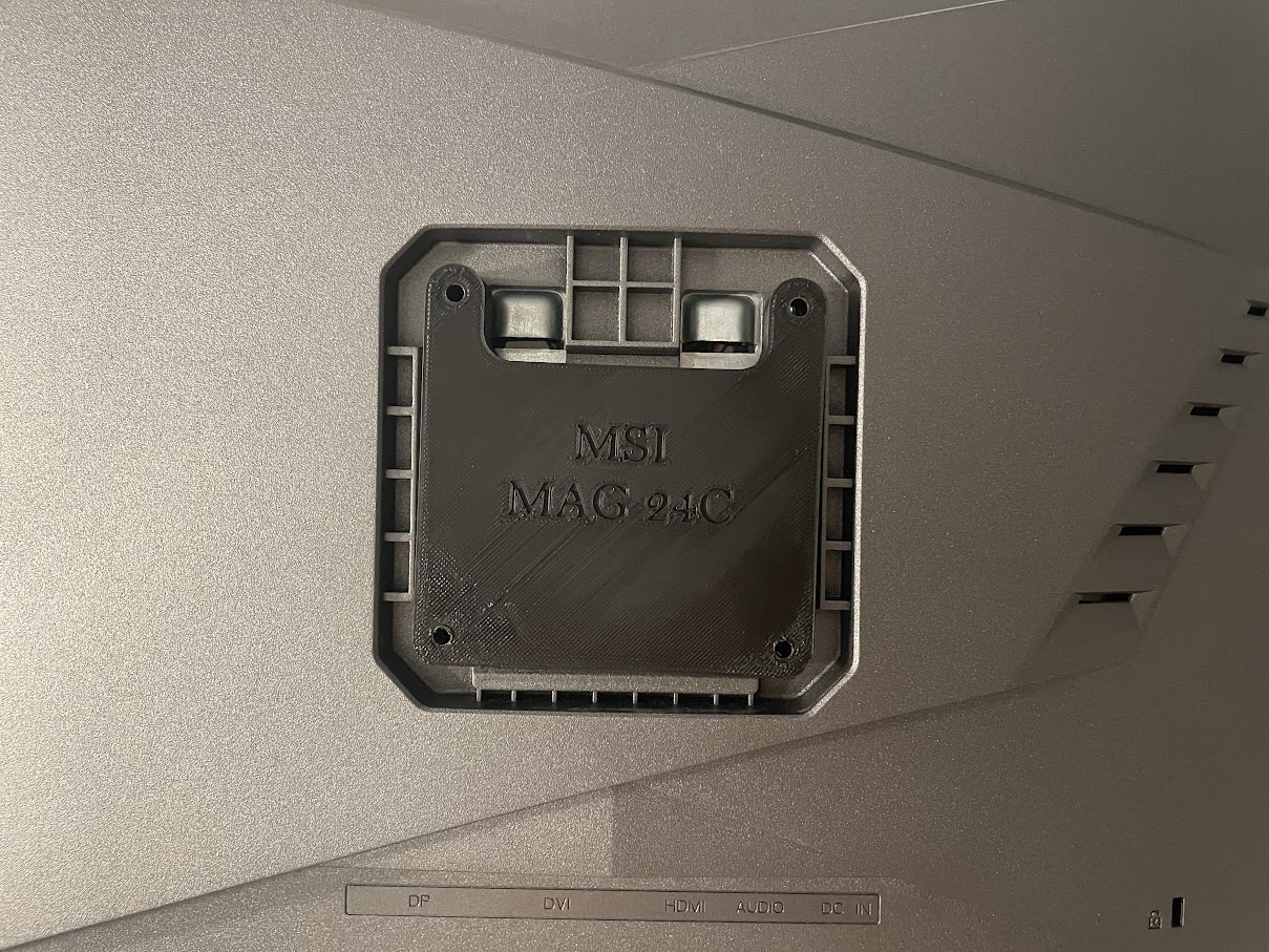 MSI Optix Mag 24C Vesa Mount Spacer by Griffin | Download free STL ...