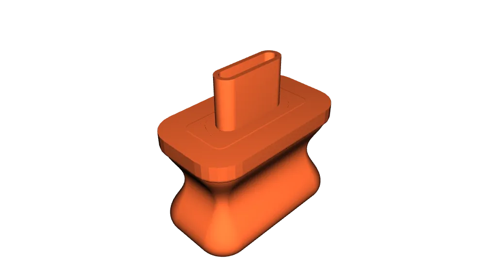 USB-C Cover with handle by Lunetouche | Download free STL model ...