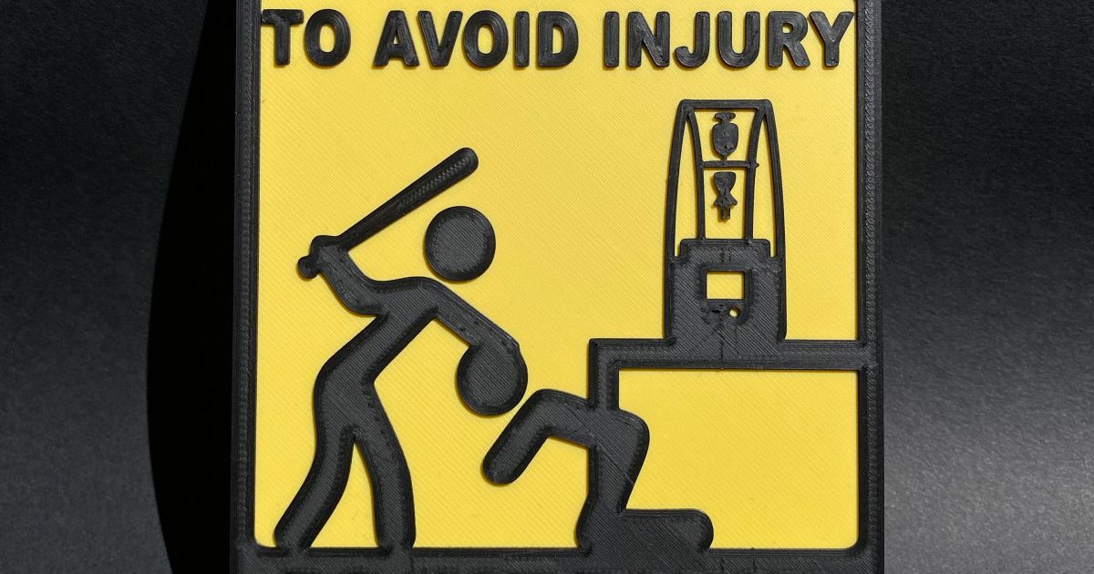 3D printer warning sign MSLA (Remix) by georgmierau | Download free STL ...