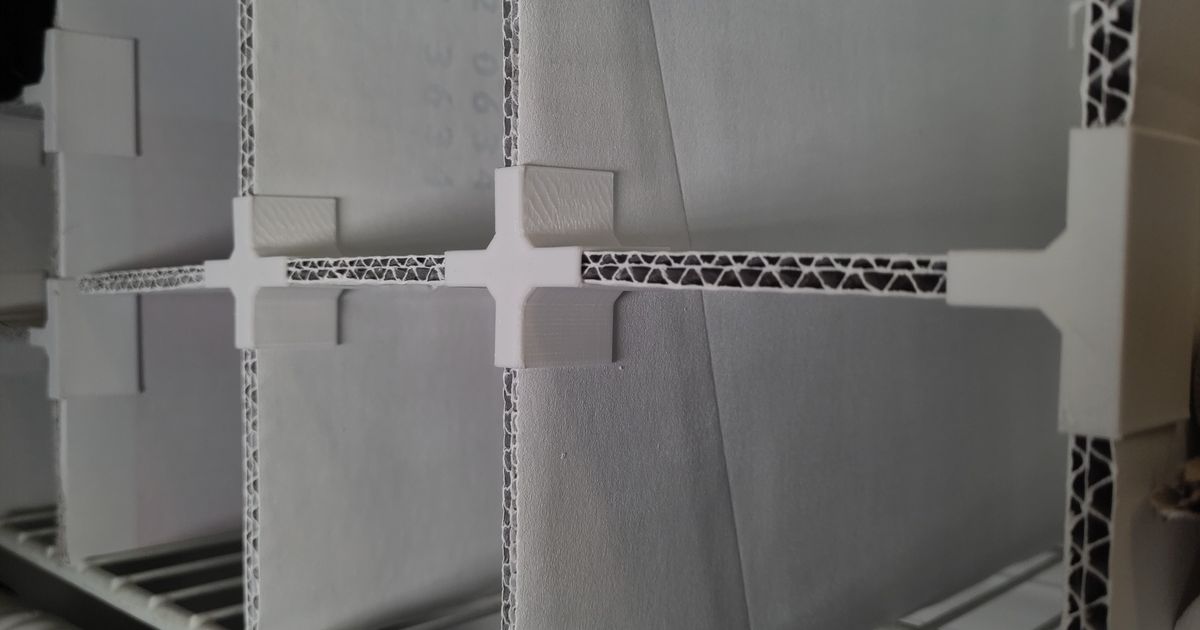 Customizable stiffeners for cardboard grids by Ava | Download free STL ...