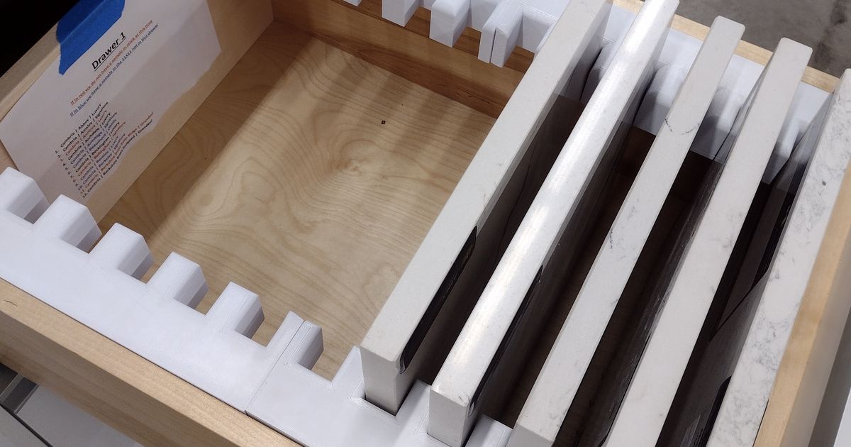 Stone Sample Drawer Divider by Gh0stic45 | Download free STL model ...