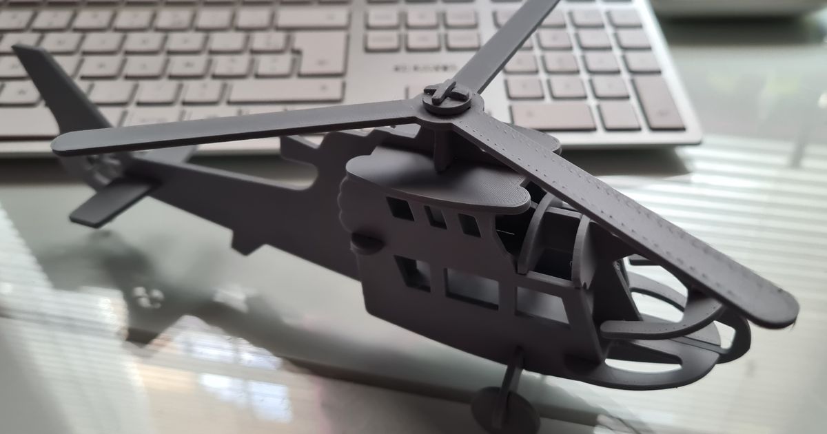 Hélico 3D Puzzle by Lucky | Download free STL model | Printables.com