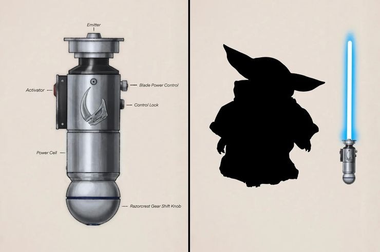 Baby Yoda (Grogu) Lightsaber concept. by Asaf Katan | Download free STL ...