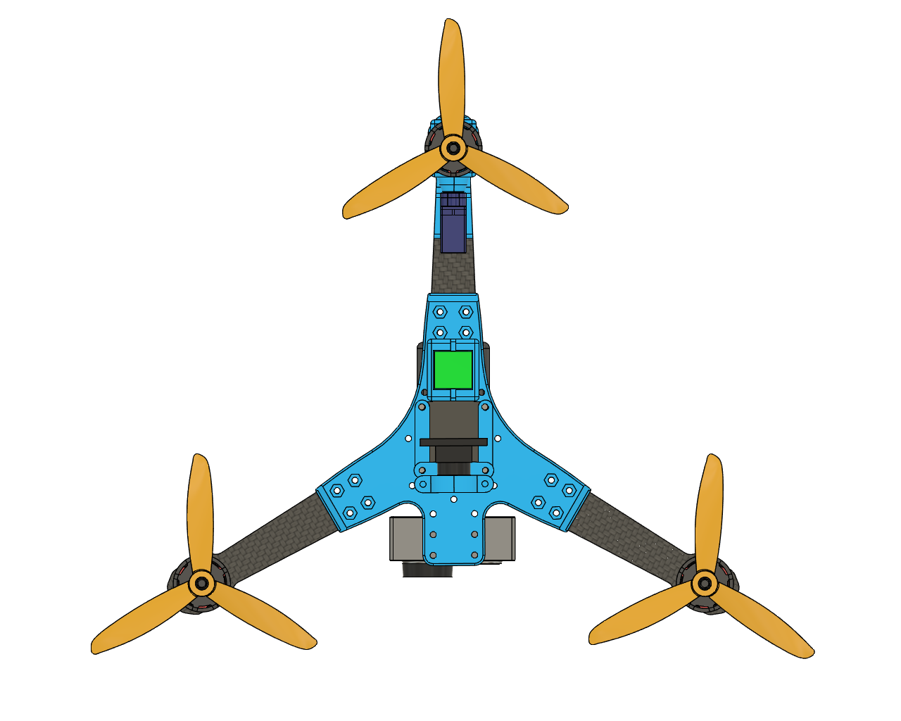 Ardupilot Tricopter Frame - Autonomous FPV Test Platform por Basement ...