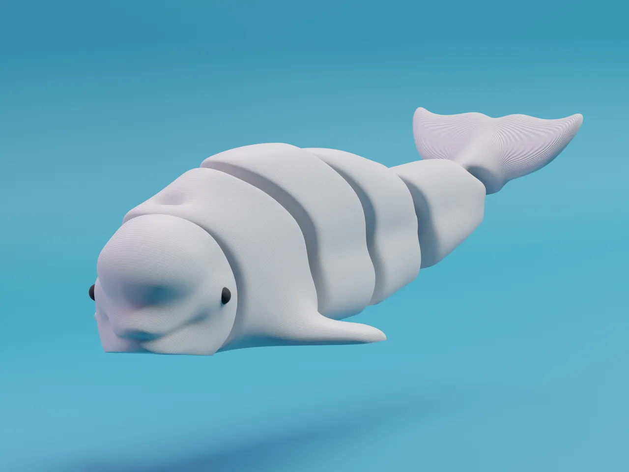 Articulated Beluga whale by Jopek Design | Download free STL model ...