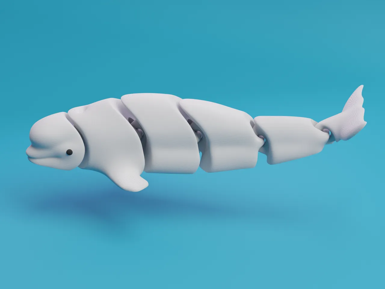 Articulated Beluga whale by Jopek Design | Download free STL model ...