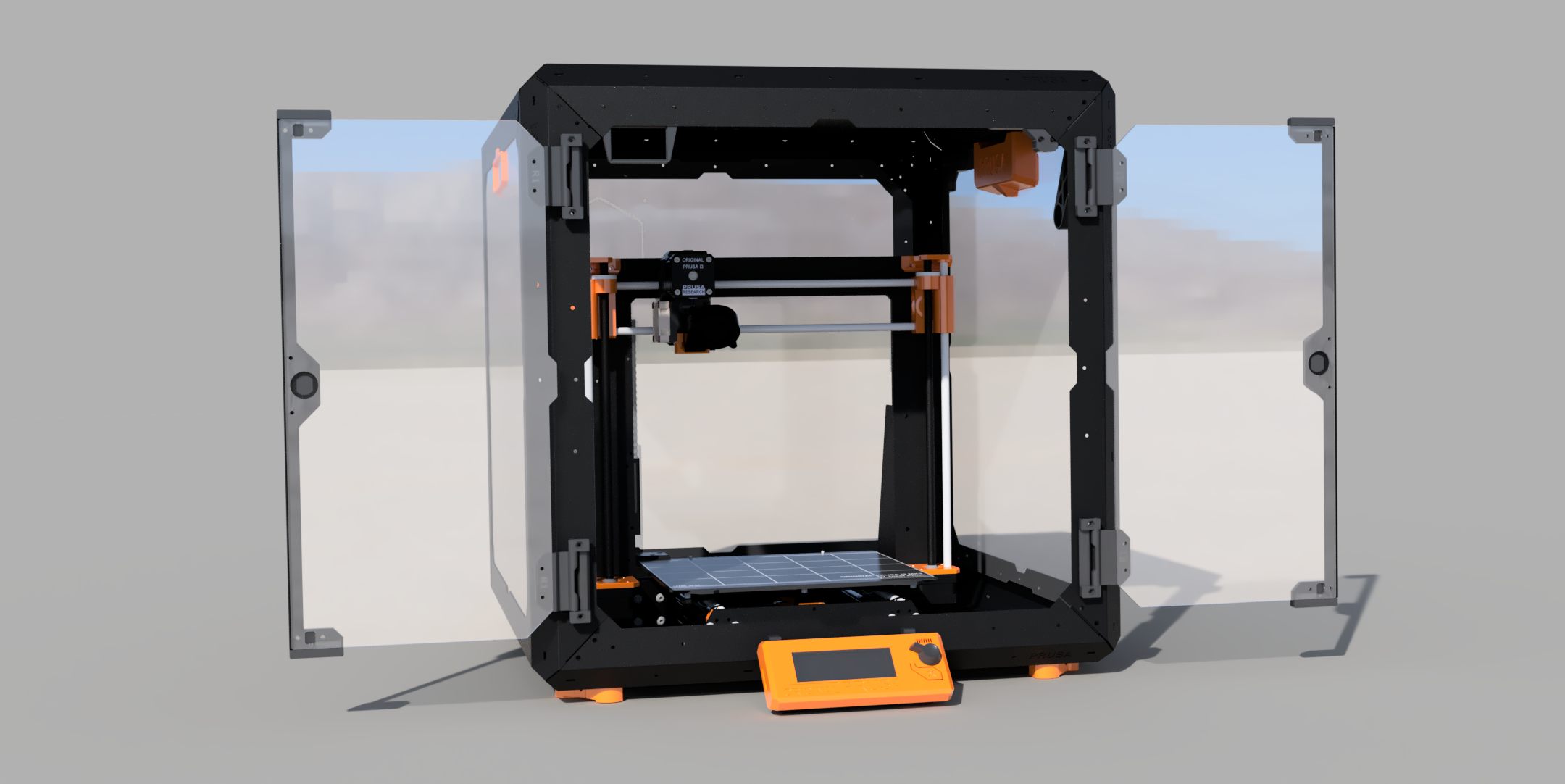 Prusa enclosure builded (fusion360 file) by OWLicious | Download free ...