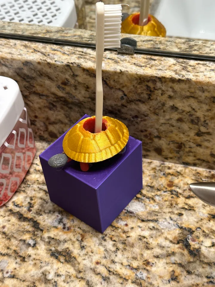 Tortoise Toothbrush Holder by The Flying Buffalo | Download free STL ...