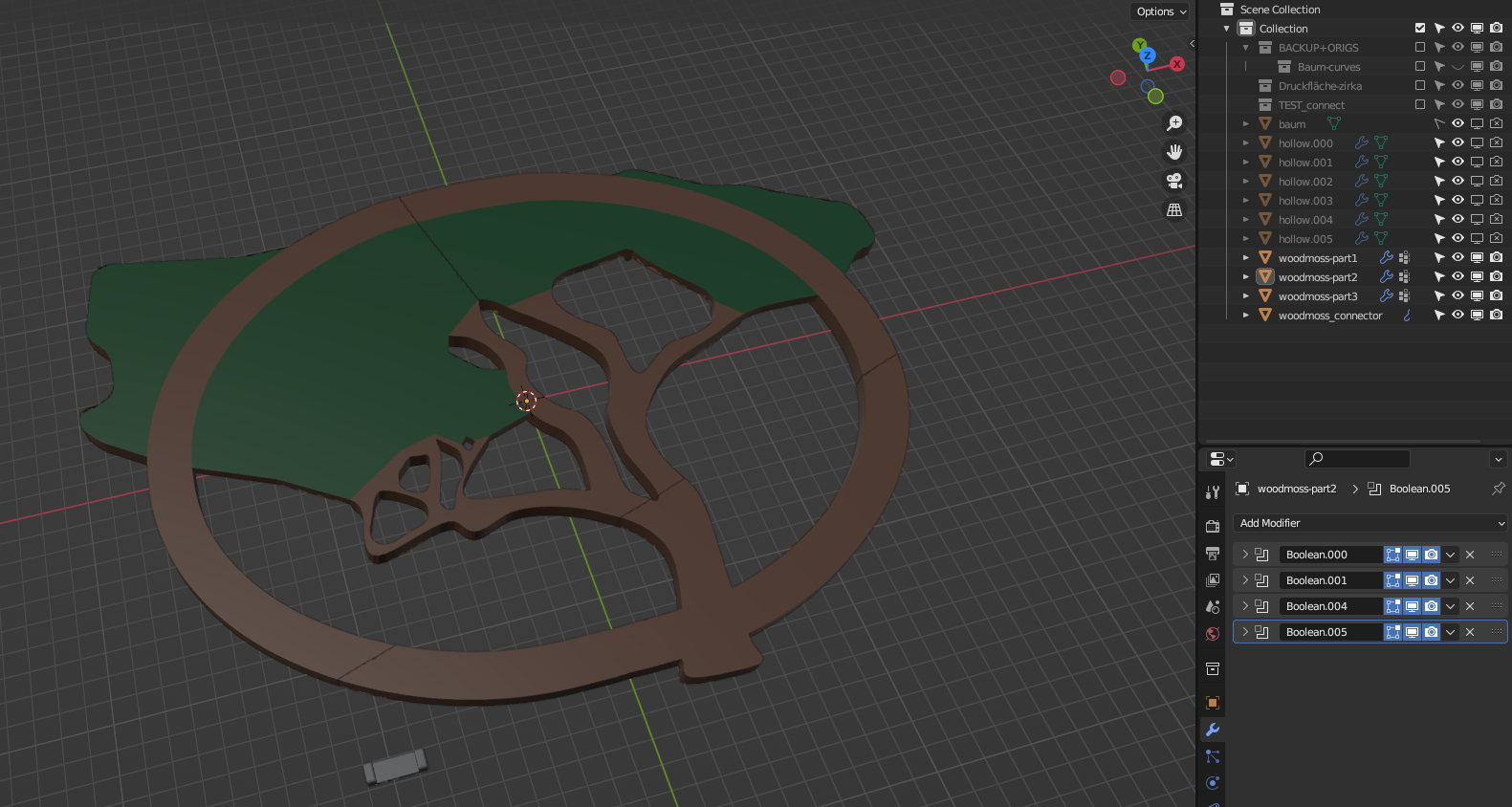 Tree with moss for wall by Christian | Download free STL model ...