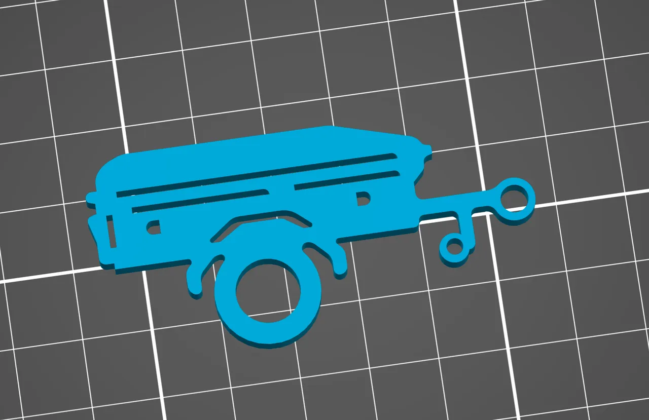 Trailer Keychain by bas | Download free STL model | Printables.com