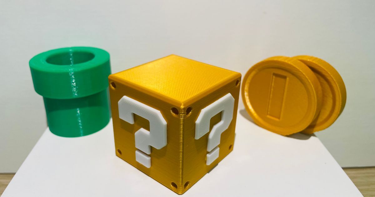 Mario Mystery Block by SaintGo | Download free STL model | Printables.com