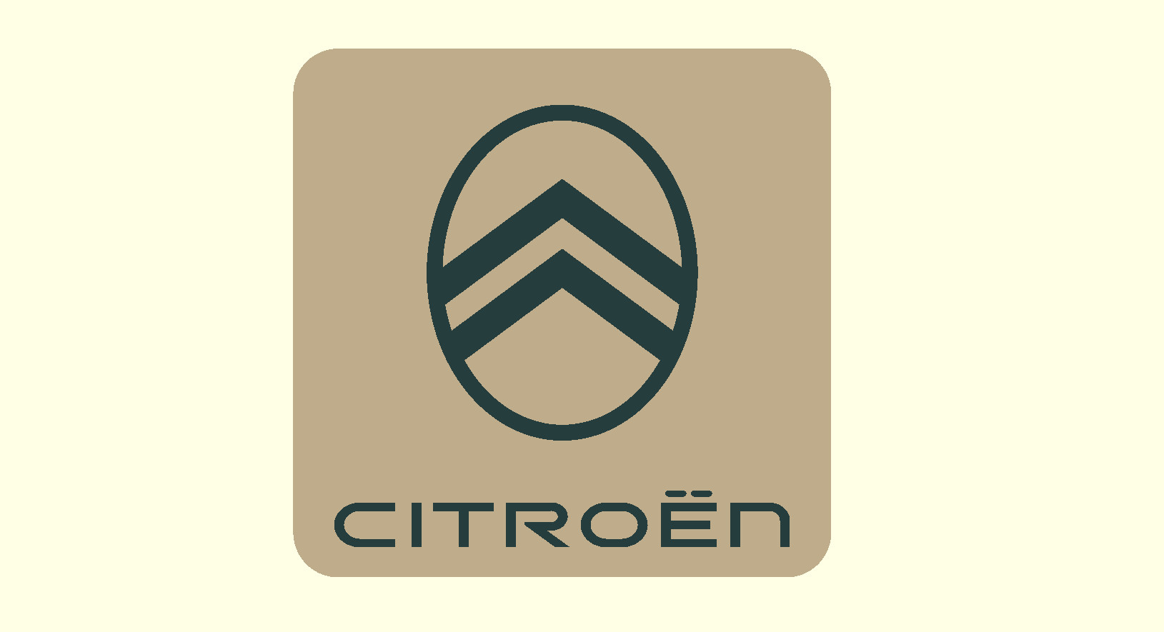 Citroën Citroen Logo (OpenSCAD) by Stone Age Sculptor | Download free ...