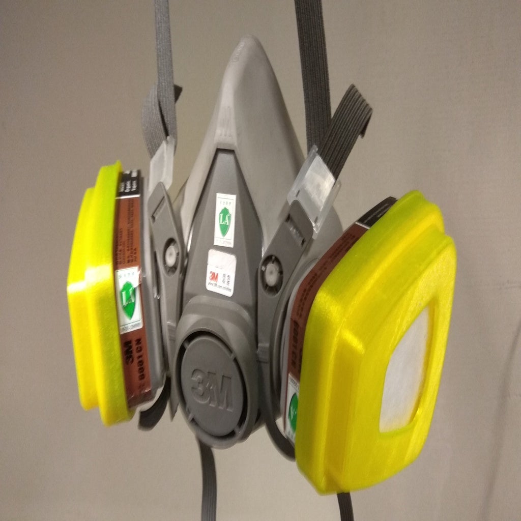 Dust filter cover for 3M mask by vyrobca | Download free STL model ...