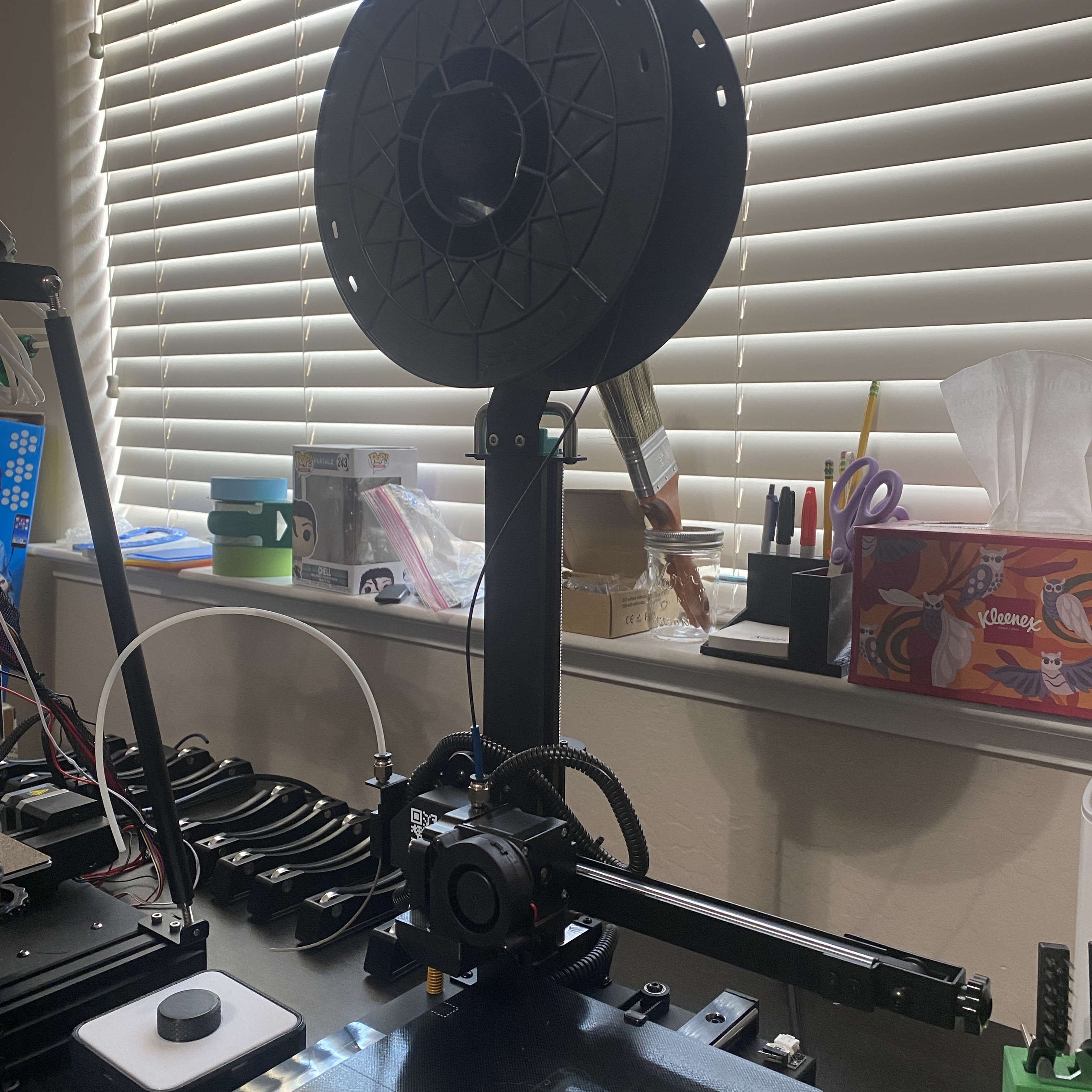 Tronxy Crux1 Top Mounted Filament Spool Adapter by Yams | Download free ...