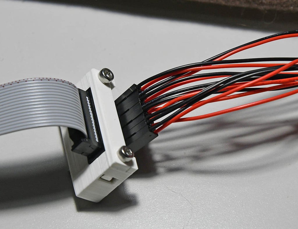 Button Box Ribbon cable 8P / 16P / 20P 2.54 head connector mount by ...